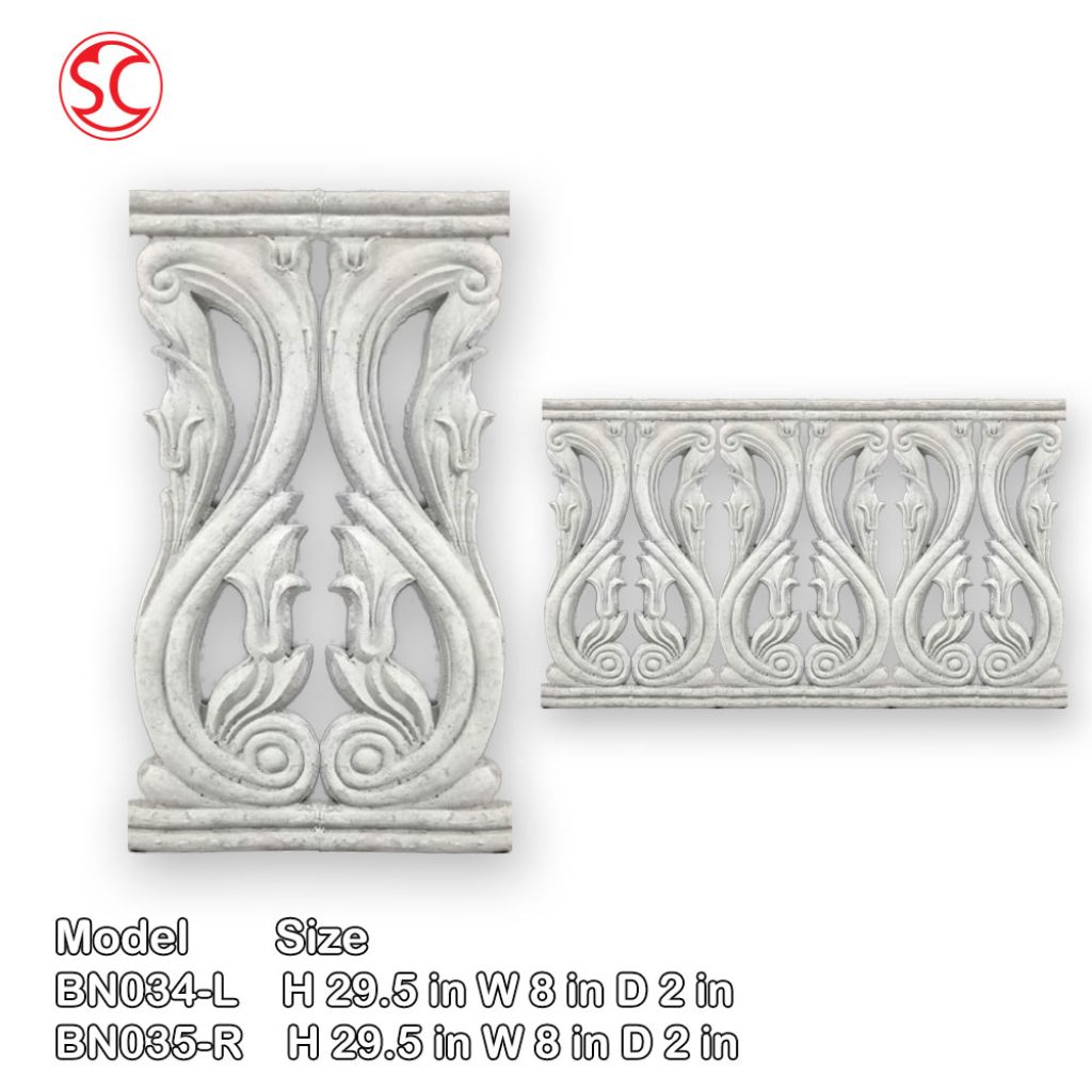 Precast Baluster Rail Concrete Mold BN034-L & BN035-R - Shahenoor ...