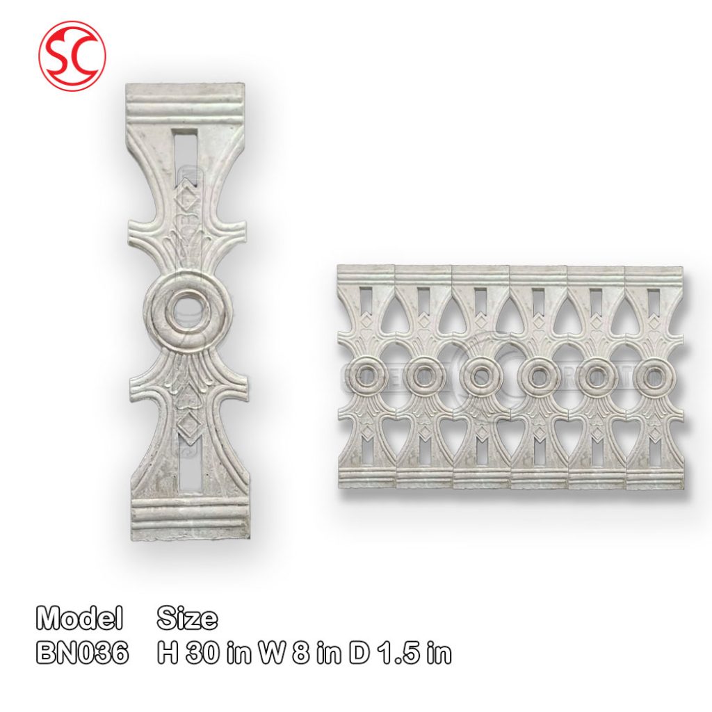 Precast Baluster Rail Concrete Mold BN036 - Shahenoor Corporation | scbd
